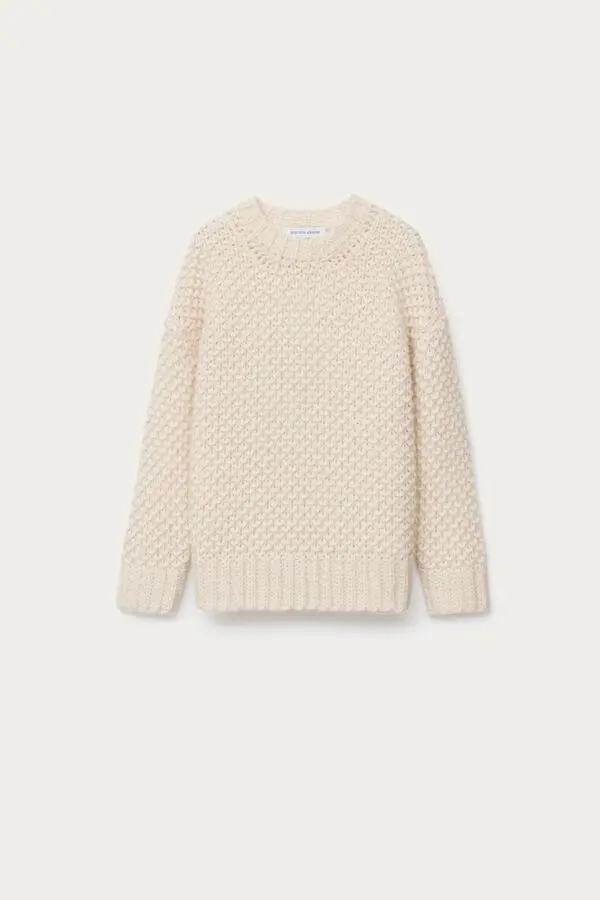 Iris Von Arnim Cashmere-silk Sweater - Ecru
