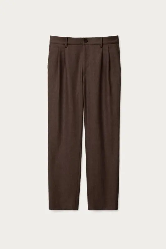 Iris Von Arnim Pleated Trousers - Espresso