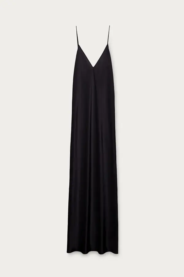 Iris Von Arnim Silk Dress - Navy