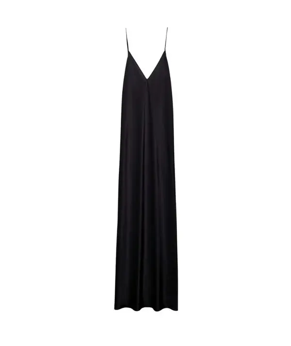 Iris Von Arnim Silk Dress - Navy