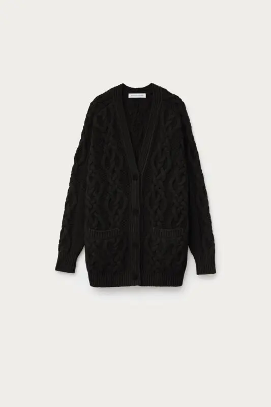 Iris Von Arnim Cashmere Cardigan - Black