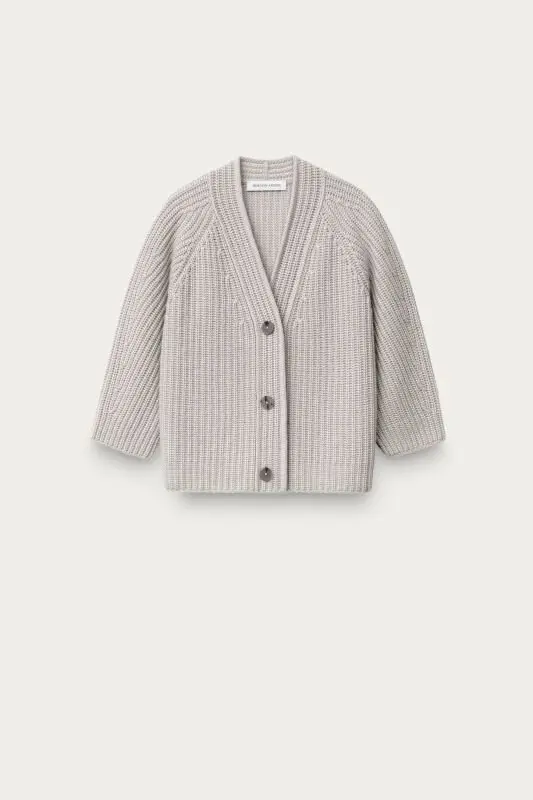 Iris Von Arnim Cashmere Cardigan - Pebble