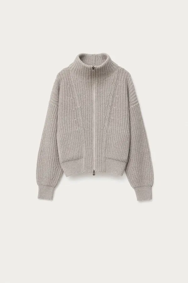 Iris Von Arnim Cashmere Cardigan - Pebble
