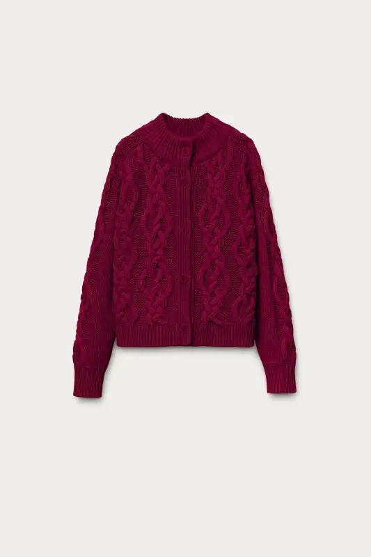 Iris Von Arnim Cashmere Cardigan - Ruby Sw