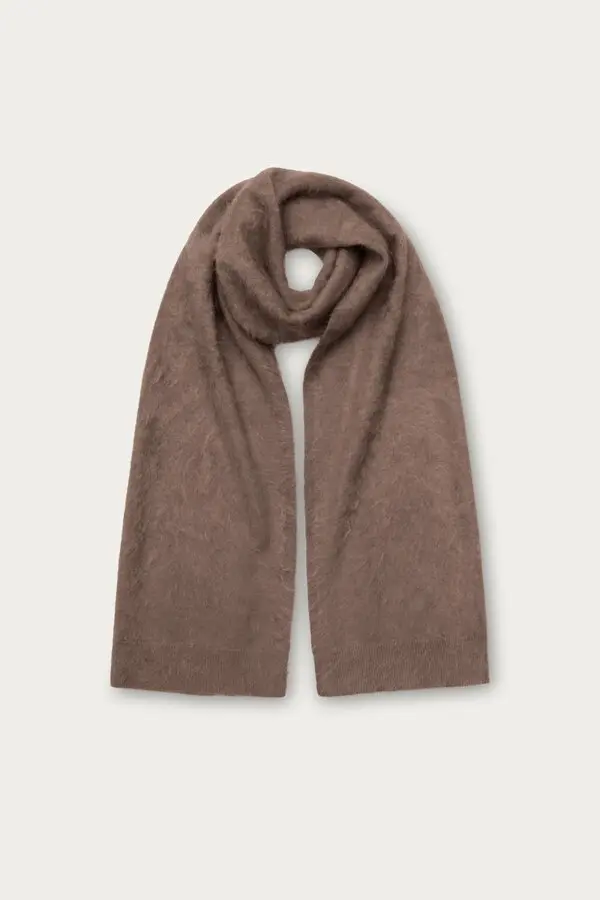 Iris Von Arnim Brushed Cashmere Scarf - Taupe