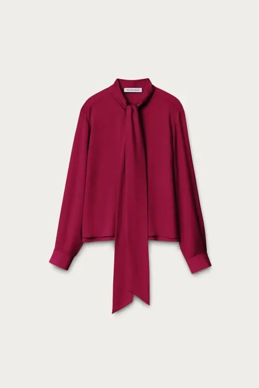Iris Von Arnim Silk Blouse - Ruby