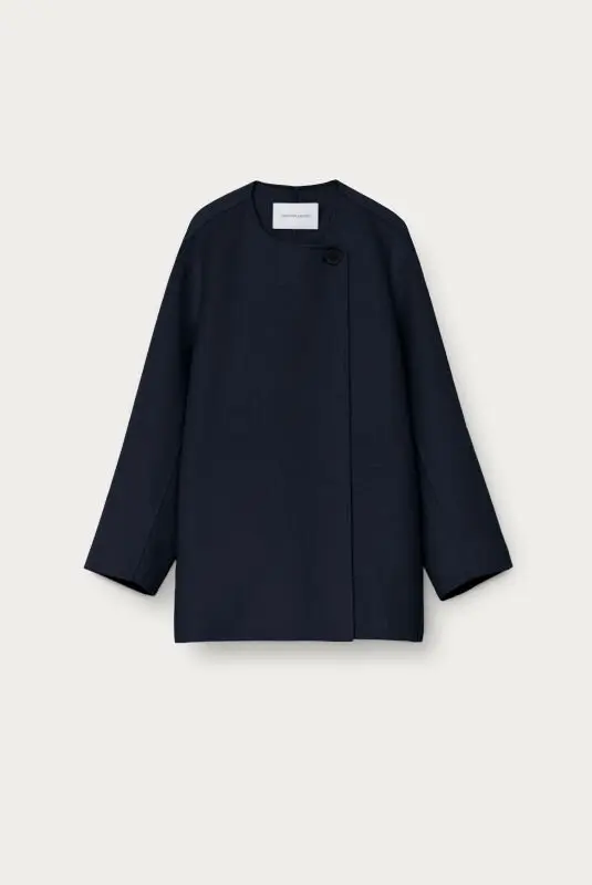 Iris Von Arnim Doubleface Short Coat - Ocean
