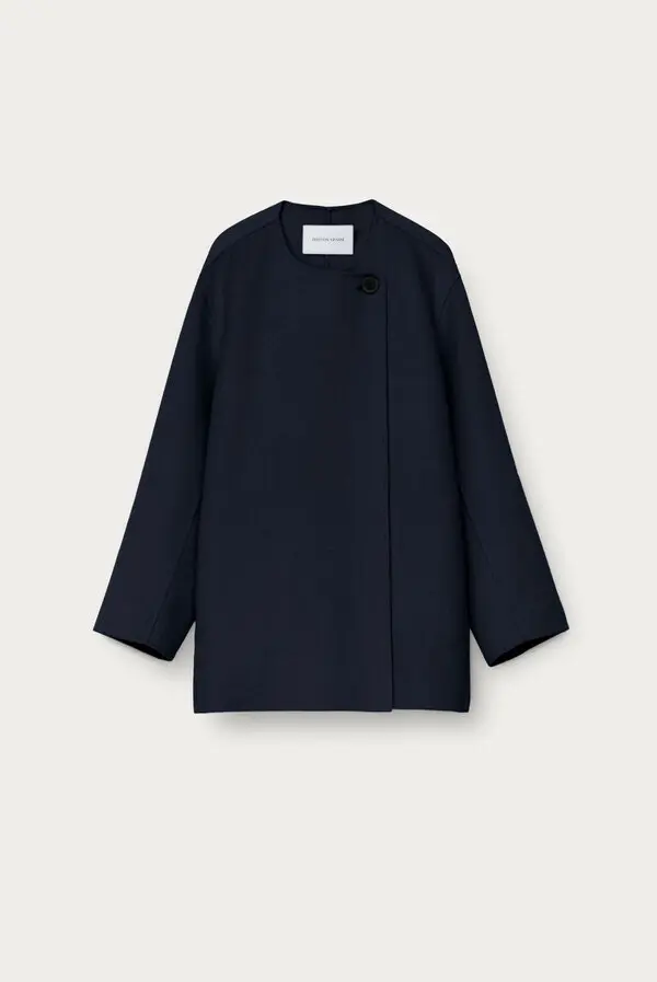 Iris Von Arnim Doubleface Short Coat - Ocean