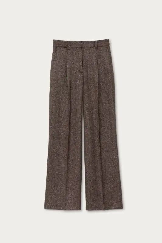 Iris Von Arnim Pleated Trousers - Taupe