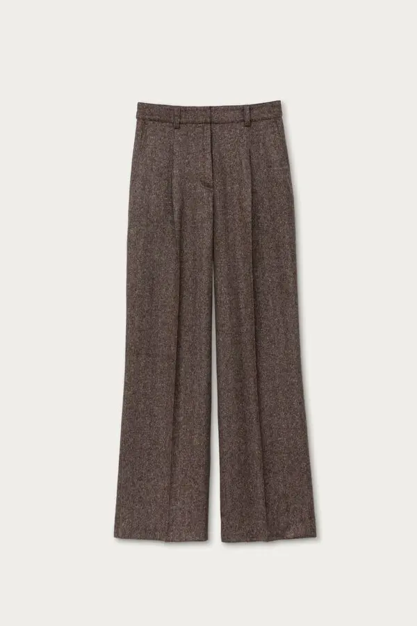 Iris Von Arnim Pleated Trousers - Taupe