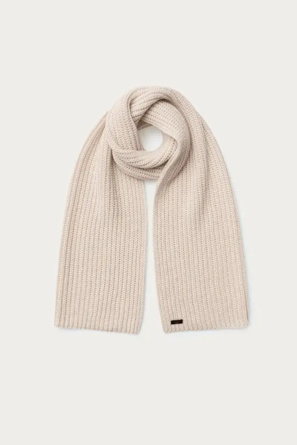 Iris Von Arnim Cashmere Scarf - Alabaster