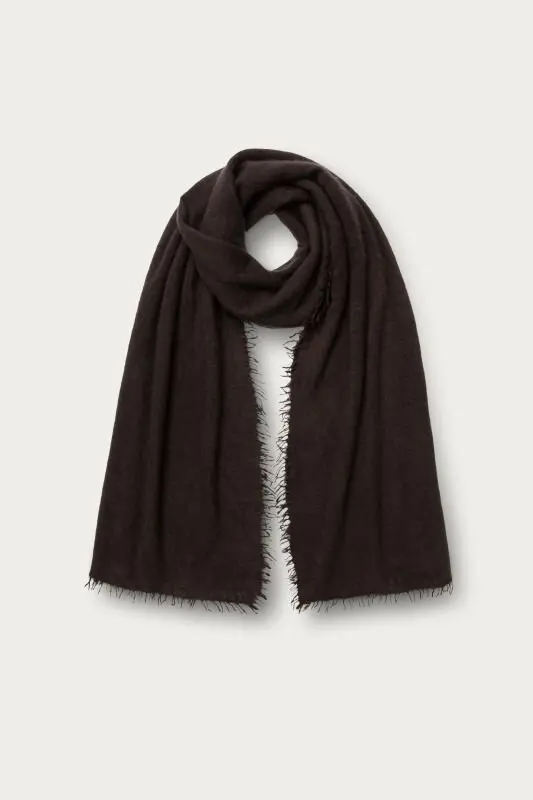 Iris Von Arnim Cashmere Scarf - Chocolate