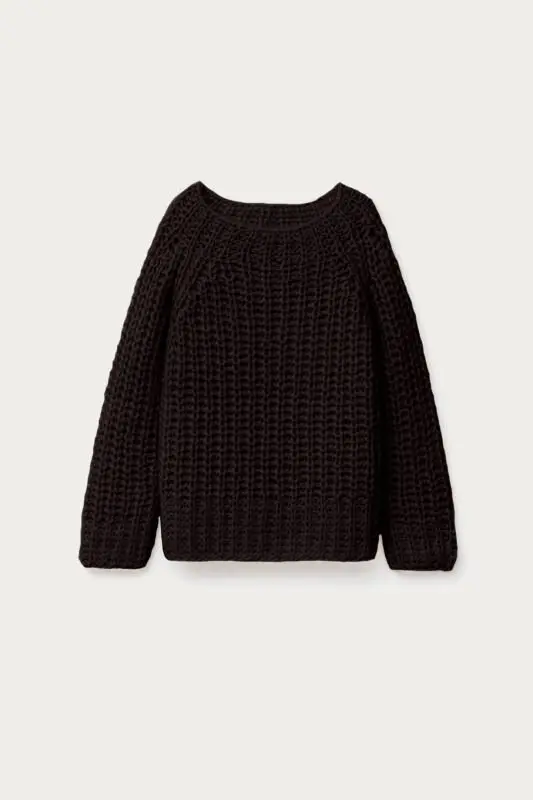 Iris Von Arnim Handknit Sweater - Chocolate