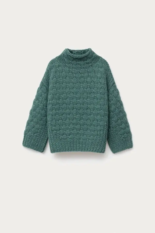 Iris Von Arnim Handknit Sweater - Fern