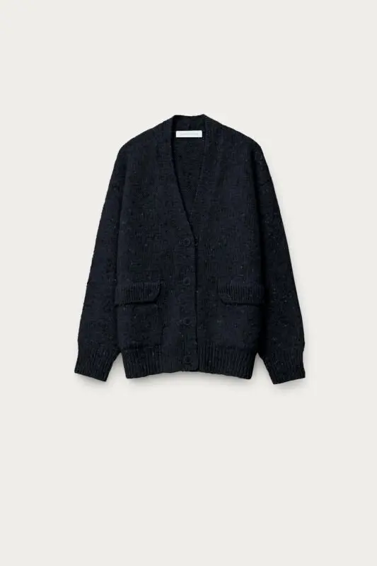 Iris Von Arnim Wool-cashmere Cardigan - Navy