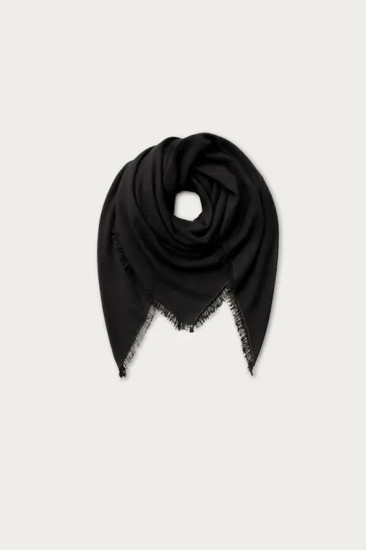 Iris Von Arnim Cashmere Scarf 90x90 - Black