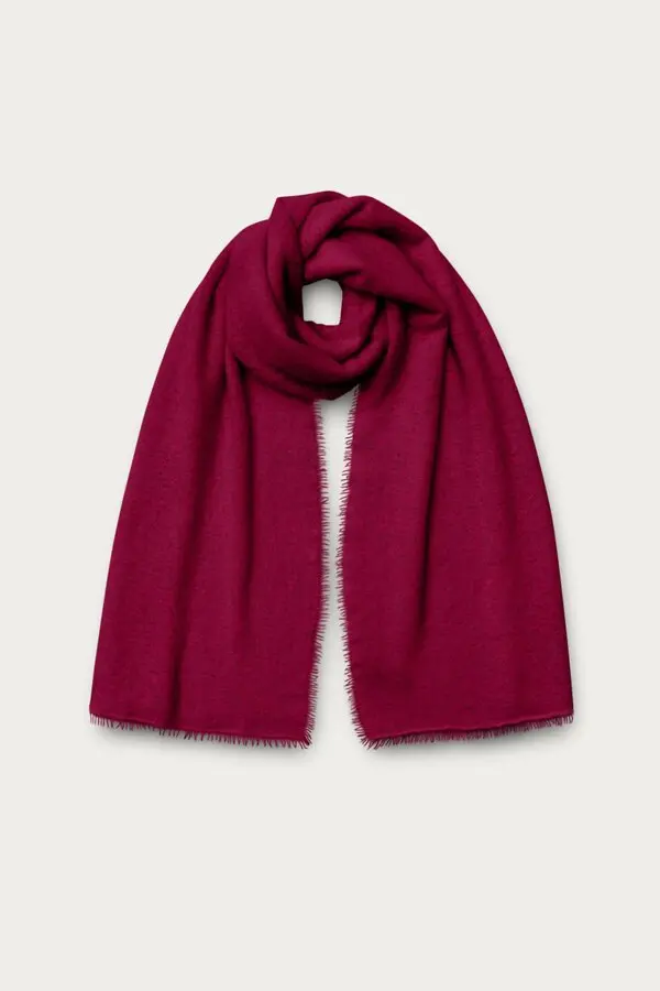 Iris Von Arnim Cashmere Scarf 90x90 - Ruby