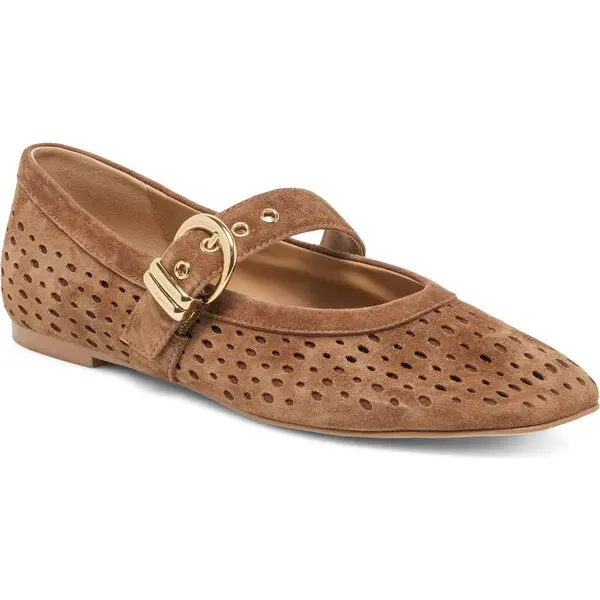 Dolce Vita Mikela Mary Jane Flat - Cocoa Perforated