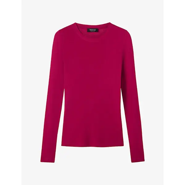 Whistles Crewneck Long-sleeve Jersey Top