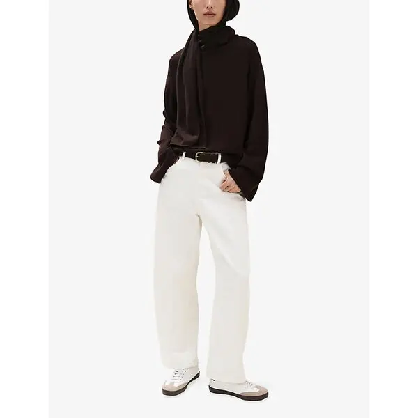 THE WHITE COMPANY Oversized Scarf-neck Wool-blend Jumper