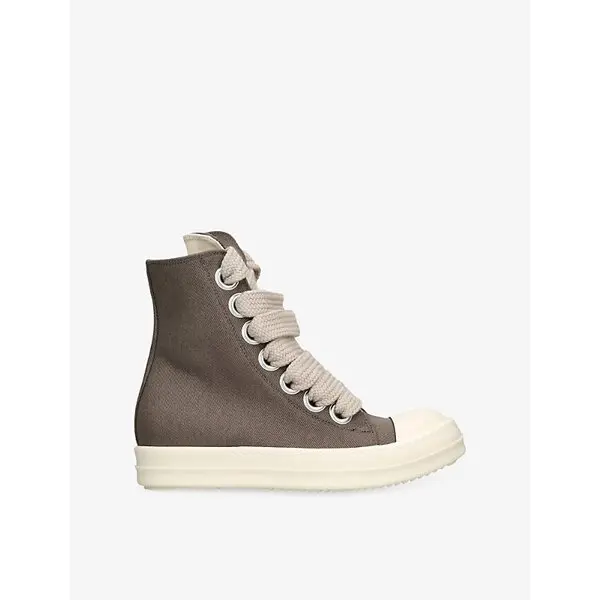 Rick Owens Jumbo-lace High Canvas Trainers