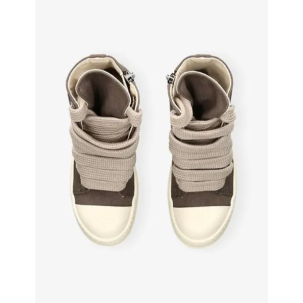 Rick Owens Jumbo-lace High Canvas Trainers