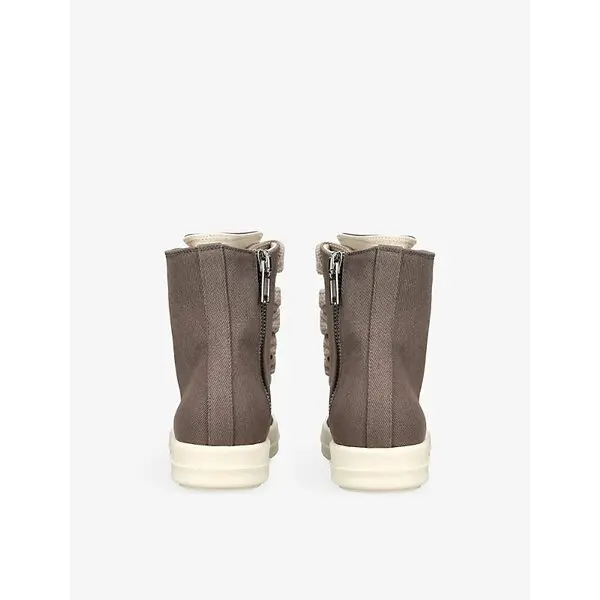 Rick Owens Jumbo-lace High Canvas Trainers