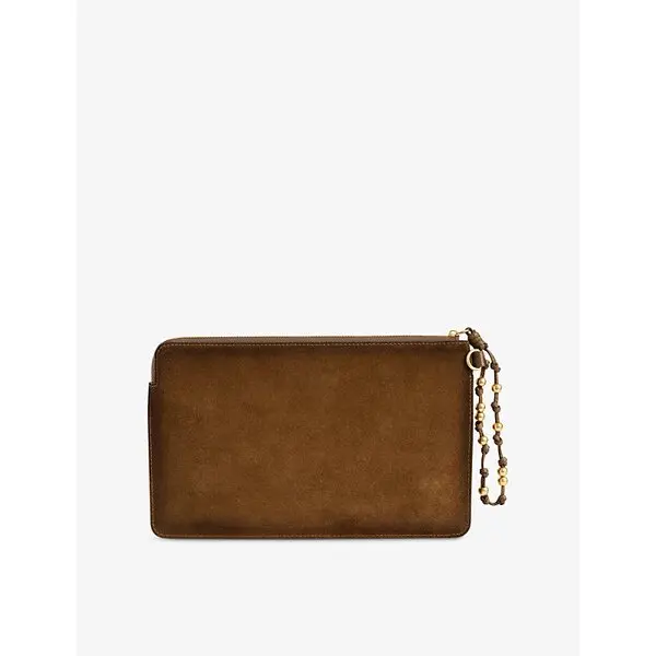 Zadig&Voltaire Angel Embossed Leather Pouch