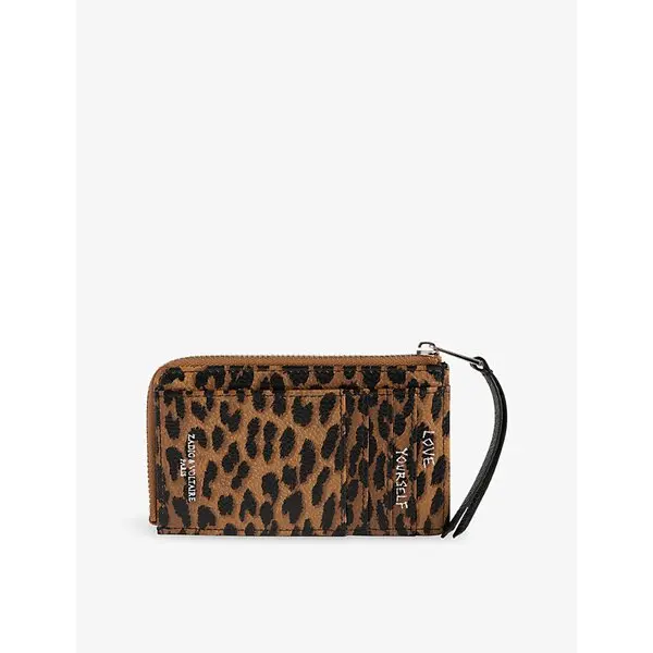 Zadig&Voltaire Zv Leopard Leather Card Holder
