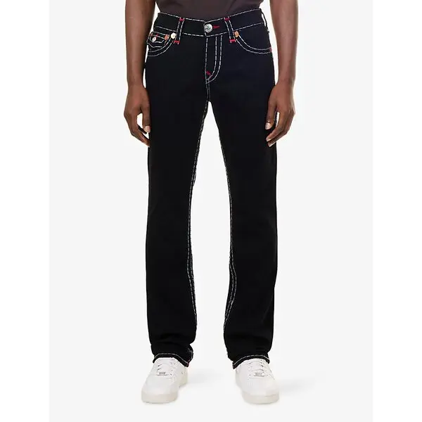 True Religion Ricky Super T Flap Contrast-stitch Denim Jeans