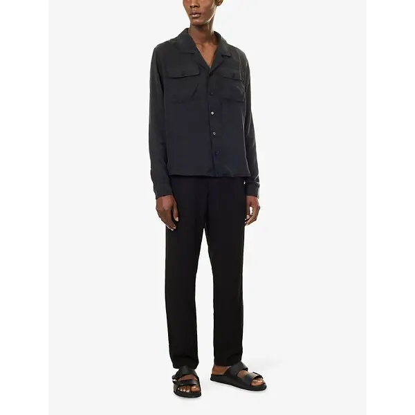 BELIER Cannes Flap-pocket Cupro Shirt