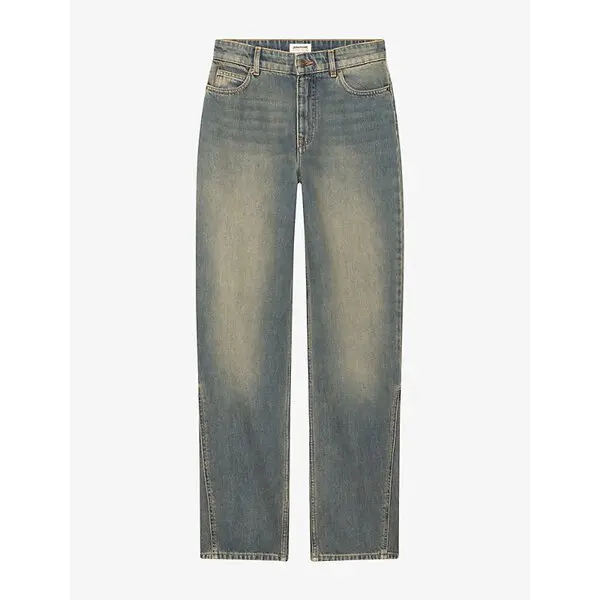 Zadig&Voltaire Ete Straight-leg High-rise Jeans - Medium Blue