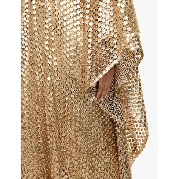 TALLER MARMO Deserto Sequinned Woven Kaftan Dress