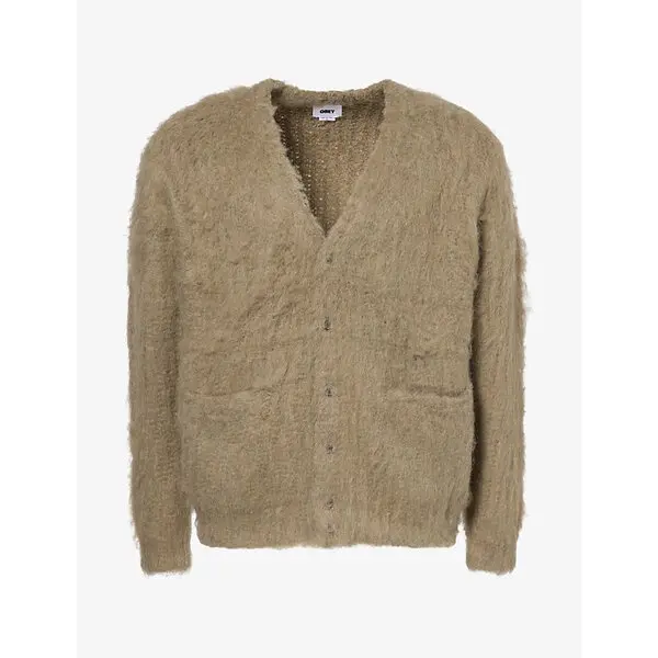 Obey Patron Brushed Woven Cardigan