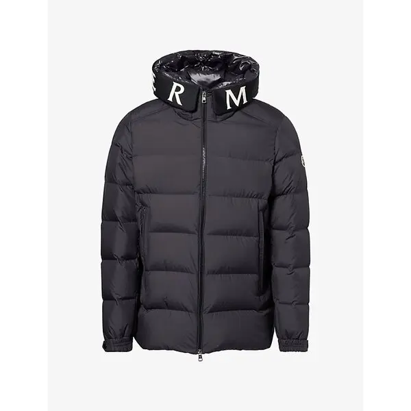 Moncler Orvelle Brande-hood Shell Puffer Jacket - Black