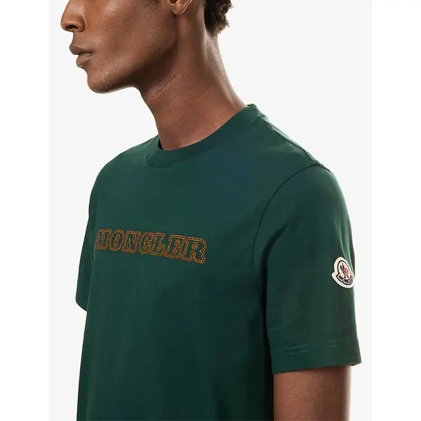 Moncler Brand-embroidered Cotton T-shirt