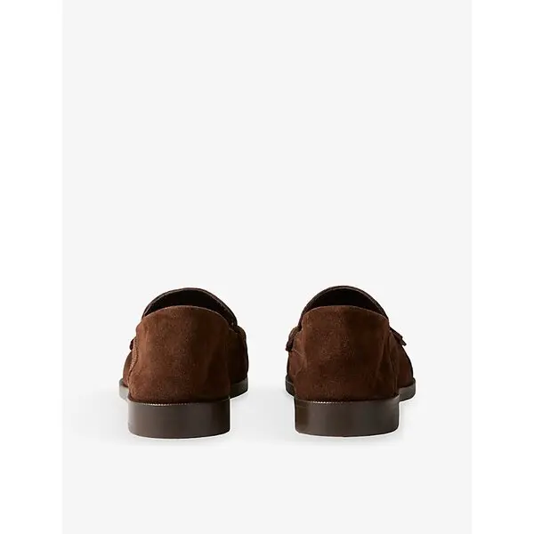 Claudie Pierlot Embellished Suede Flat Loafers