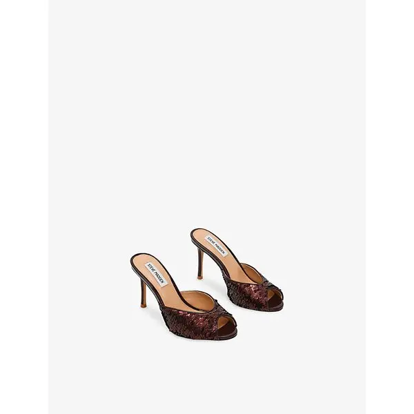 Steve Madden Rollout Faux-leather Heeled Mules