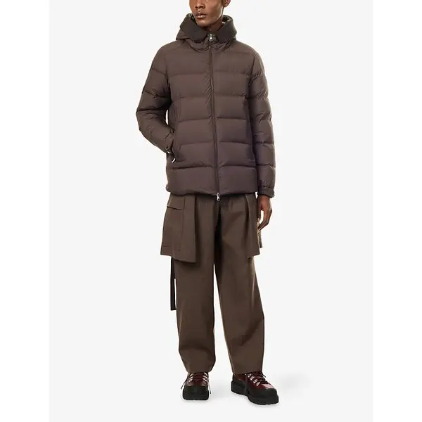 Moncler Orvelle Brande-hood Shell Puffer Jacket