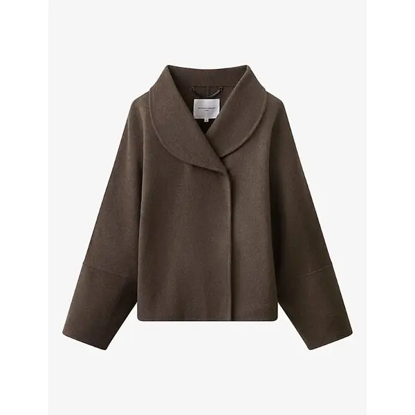 THE WHITE COMPANY Double-breasted Cropped Wool-blend Jacket