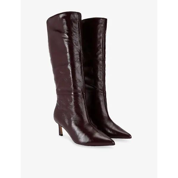 Steve Madden Lavan Leather Heeled Knee-high Boots