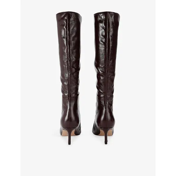 Steve Madden Lavan Leather Heeled Knee-high Boots