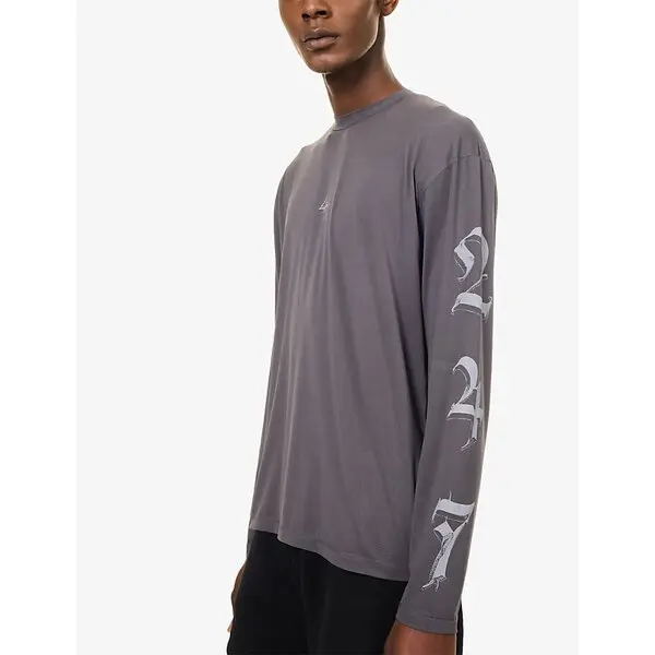 247 BY REPRESENT Noble Brand-print Stretch-jersey T-shirt