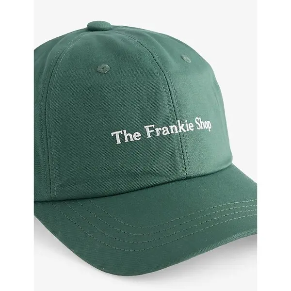 THE FRANKIE SHOP Frankie Brand-embroidered Cotton Baseball Cap - Pine