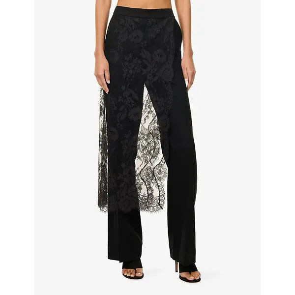 Zimmermann Valiant Lace Wrap Wool Trousers