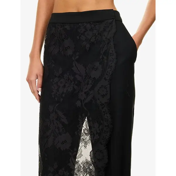 Zimmermann Valiant Lace Wrap Wool Trousers