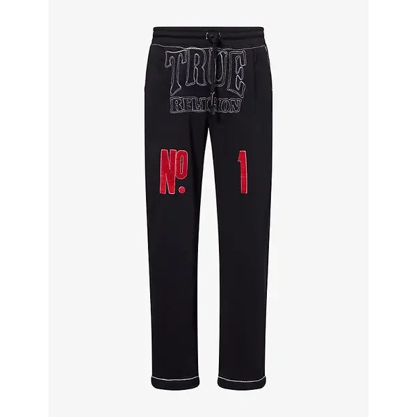 True Religion No1 Contrast-stitch Cotton-blend Jogging Bottoms