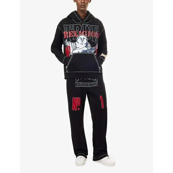 True Religion No1 Brand-print Cotton-blend Hoody
