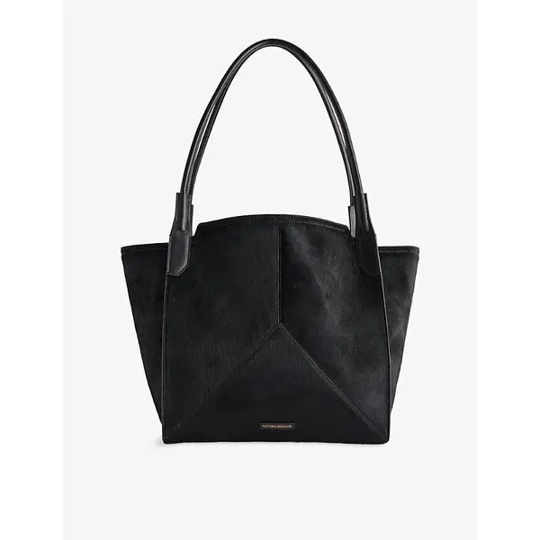 Victoria Beckham Haircalf-leather Tote Bag - Black