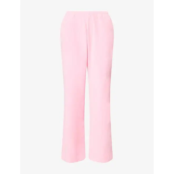 Sporty & Rich Signature-logo Krystal Velour Jogging Bottoms - Laffy